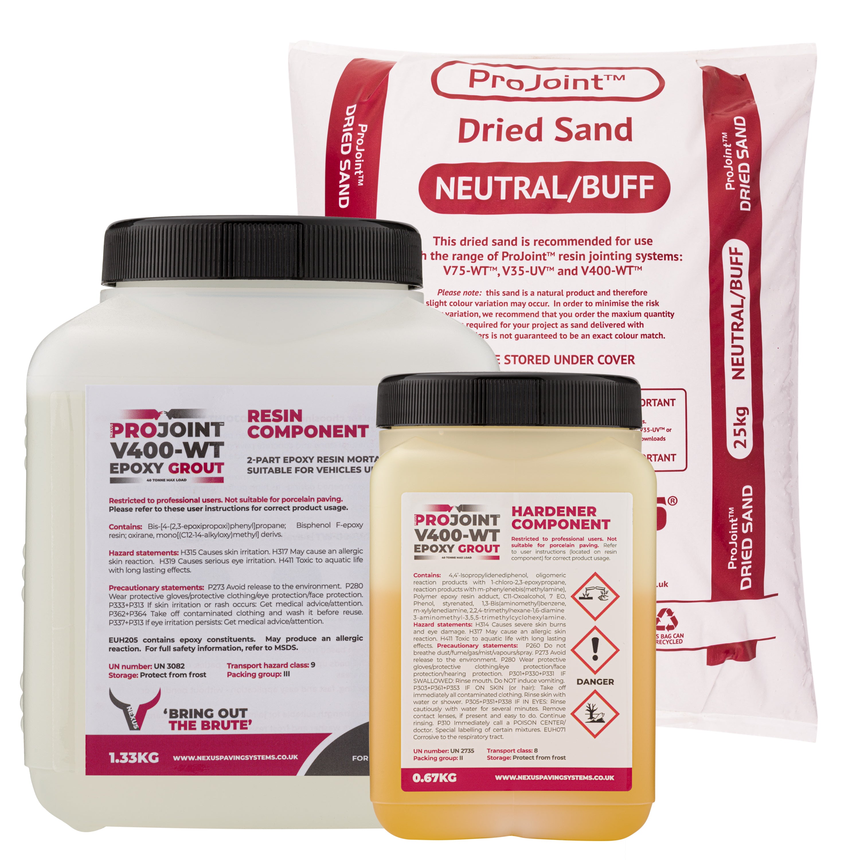 V400-WT - Epoxy Resin Jointing Compound - Basalt – Paving Shopper