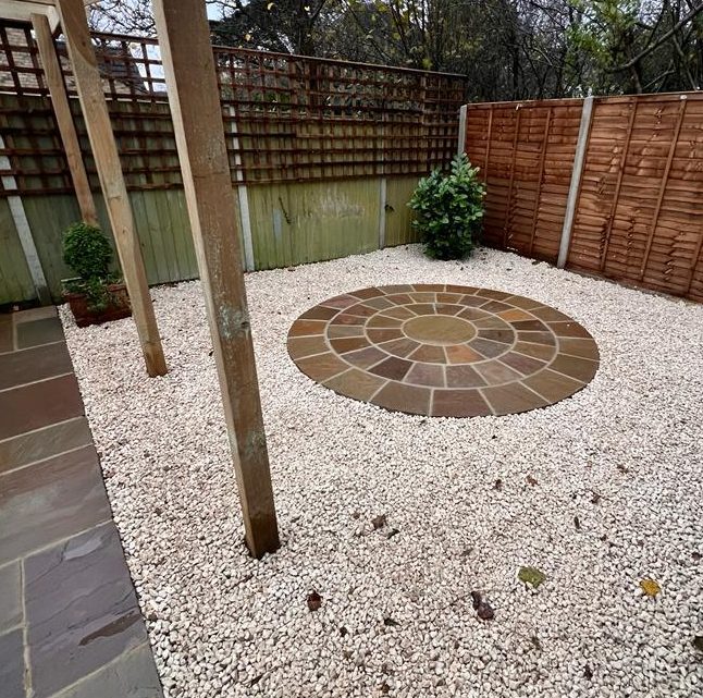Camel Indian Sandstone Circle Paving Kit – Paving Shopper