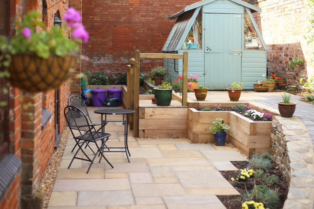 Ethan Mason Gurdha Buff Indian Sandstone Paving Patio Kit – Paving Shopper