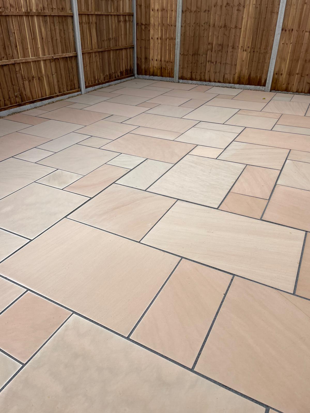 Ethan Mason Ivory Smooth Indian Sandstone Paving Patio Kit – Paving Shopper