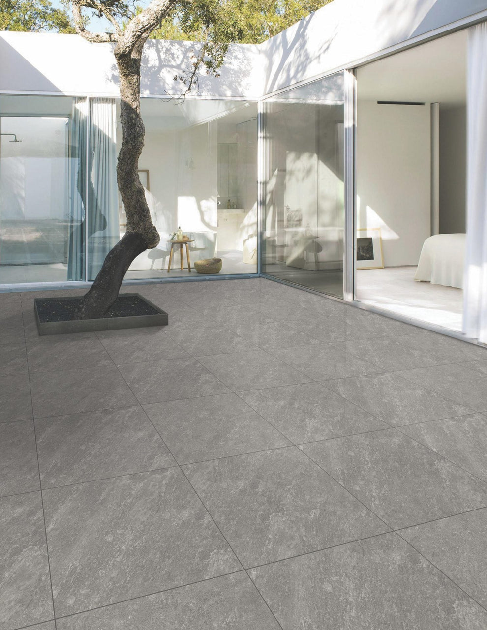 Oxford Grey Porcelain 600 x 600 Paving Slabs – Paving Shopper