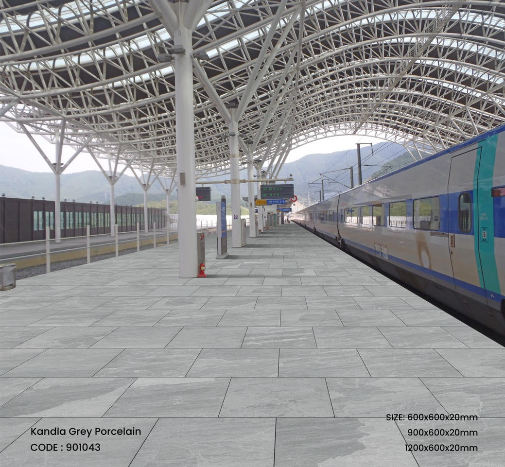 Kandla Grey Porcelain 900 x 600 Paving Slabs – Paving Shopper